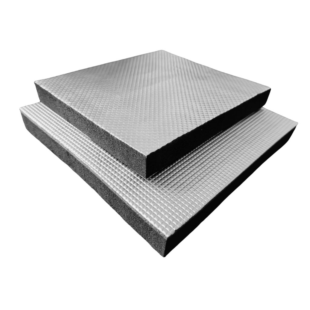 flexible aluminum foil-clad rubber foam insulation blanket