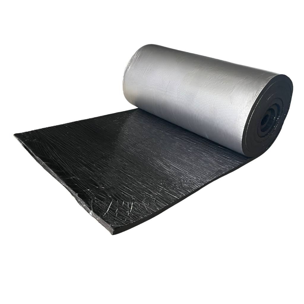 flexible aluminum foil-clad rubber foam insulation blanket